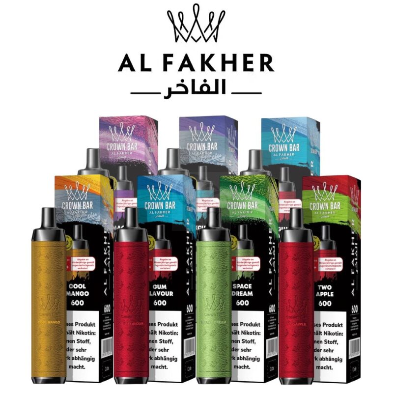 Al Fakher - Crown Bar 600 White Flash 20mg/ml - Vaper Shop | E-Zigare ...